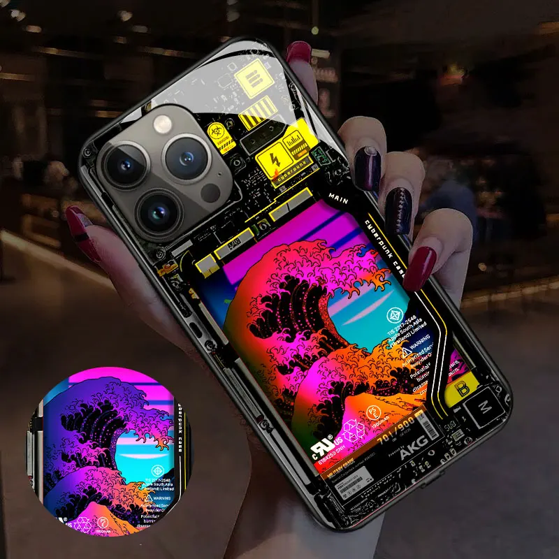 New-for-CyberPunk-Style-Smart-Luminous-Phone-Case-For-Huawei-mate60-pro ...