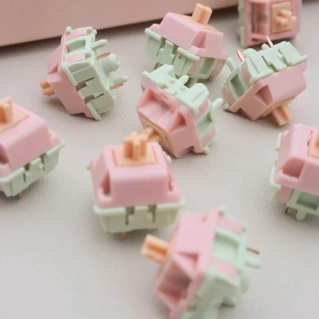 MMD-Peaches-Toot-Pink-Switch-Custom-Mechanical-Keyboard-Linear-Switches ...