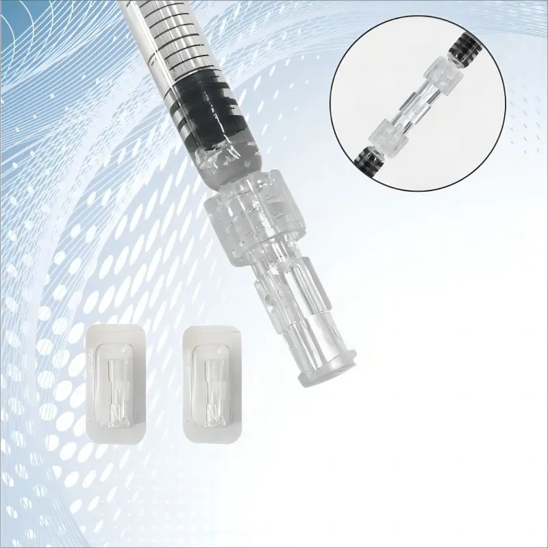 Disposable-Transparent-Luer-Syringe-Connector-Double-Female-Thread ...