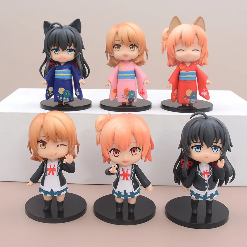 6-Pcs-Set-SNAFU-10cm-JK-Beauty-Girl-Toy-Figure-Yukino-Haruno-Yui-Kawaii ...