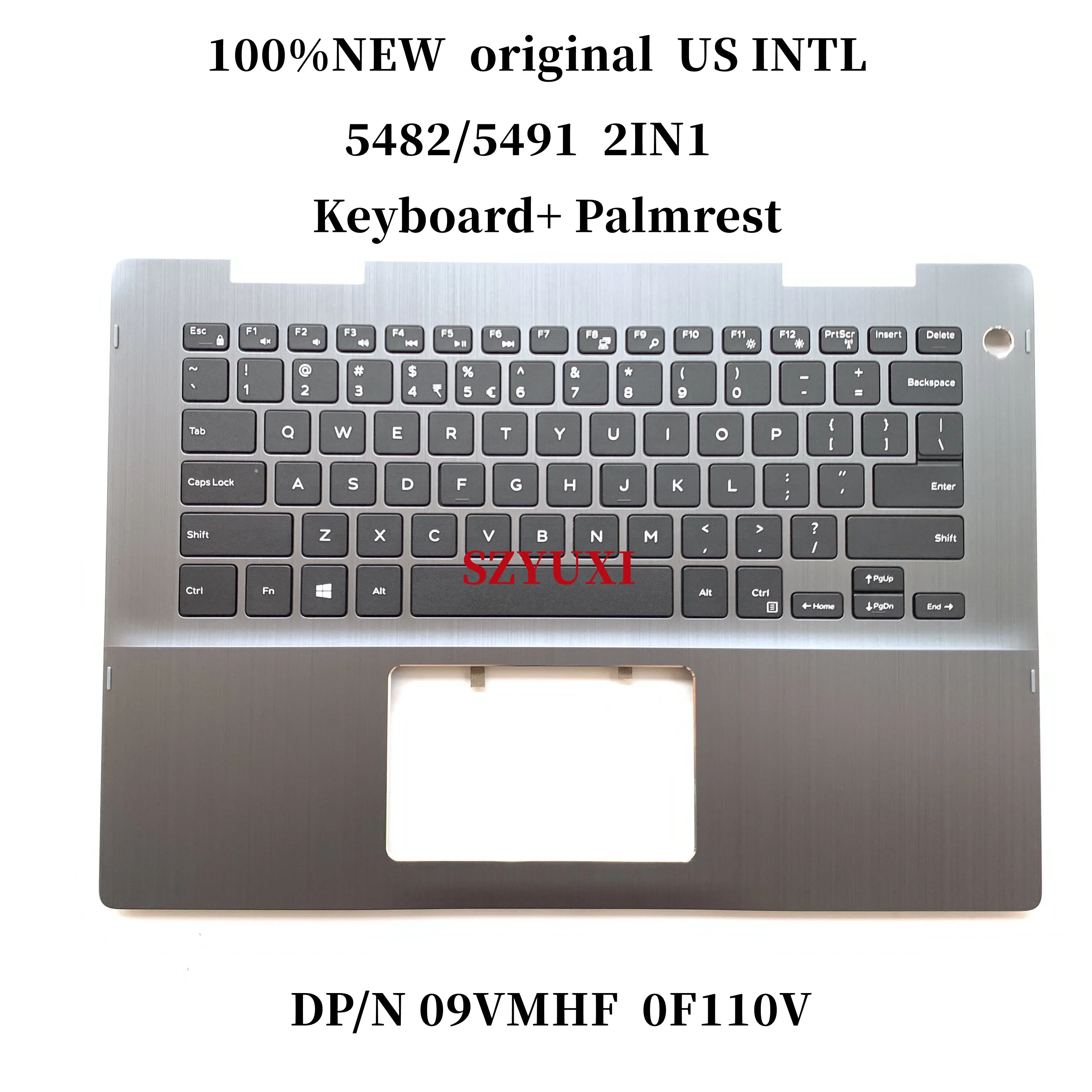 100-new-original-US-INTL-gray-For-Dell-Inspiron-14-5482-5491-2-in-1 ...
