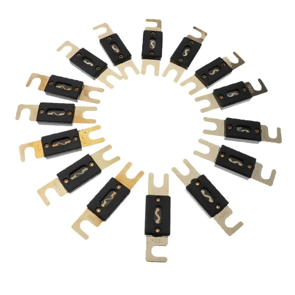 15-Pieces-Car-Audio-Electrical-Flat-ANL-Blade-Fuse-60A-100A-150A-Gold ...