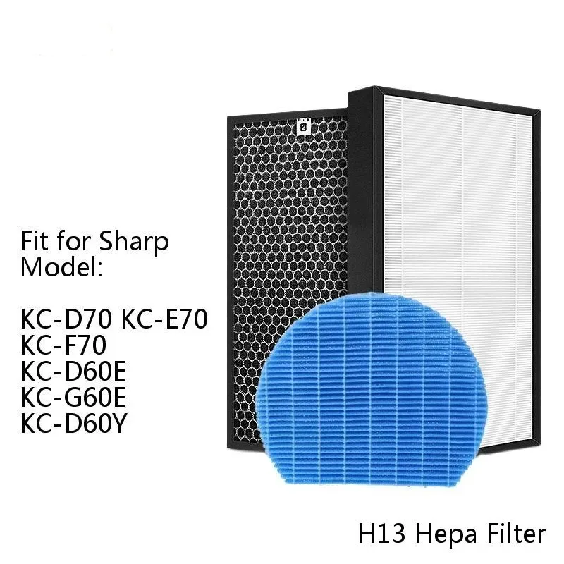 Air-purifier-filter-HEPA-Carbon-Humidification-filter-set-for-Sharp-Air ...