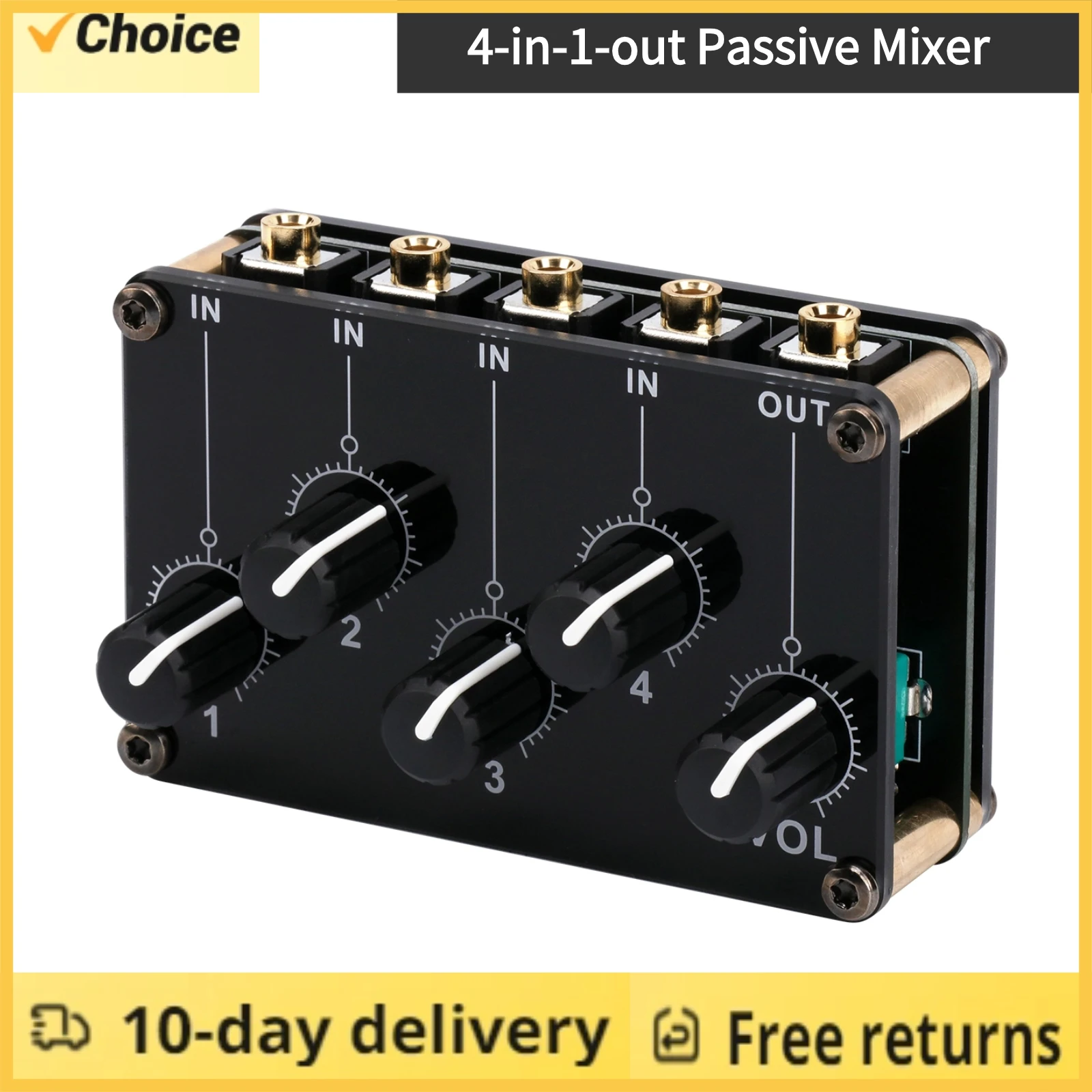 4-in-1-out-Passive-Mixer-Module-Mini-Stereo-4-Channel-Passive-Mixer ...