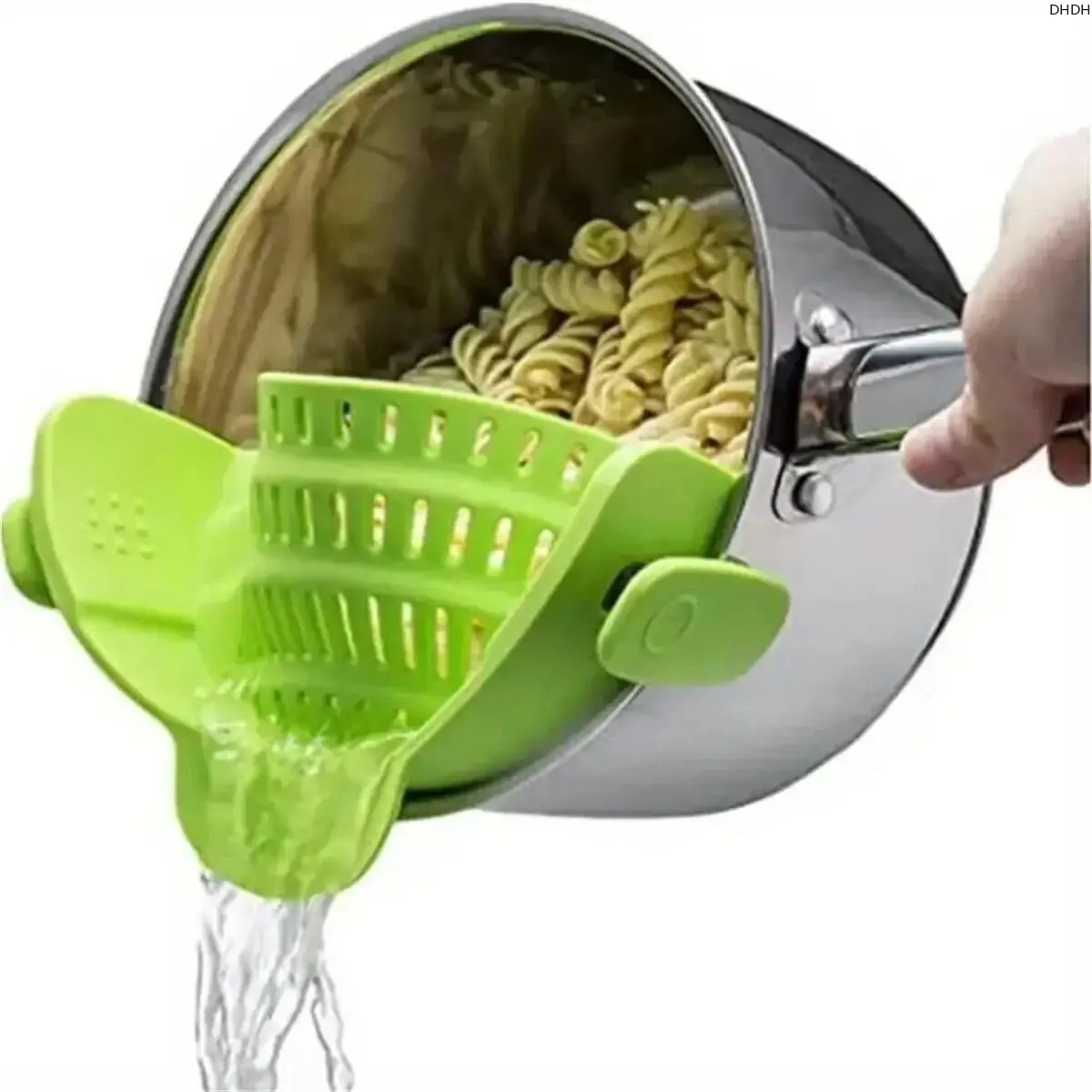 1pc-6-ColorsAdjustable-Silicone-Clip-On-Strainer-for-Pots-Pans-and ...