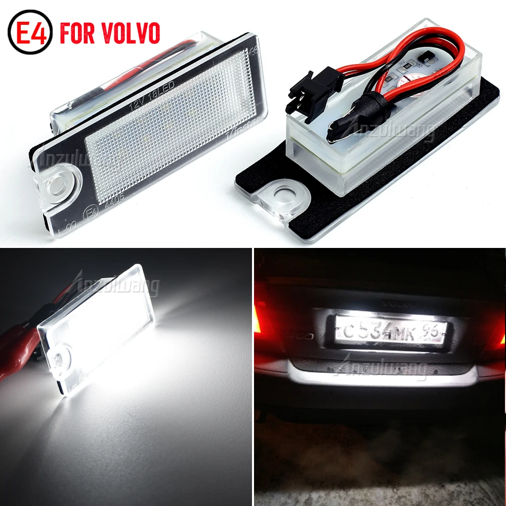 2Pcs-NO-Error-Canbus-LED-Number-Plate-Lamp-for-Volvo-V70-2001-2007-XC70 ...