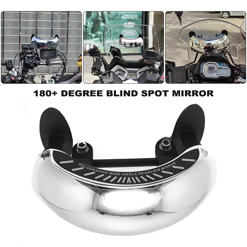 Universal-Motorcycle-Windscreen-180-Degree-Blind-Spot-Mirror-Wide-Angle ...
