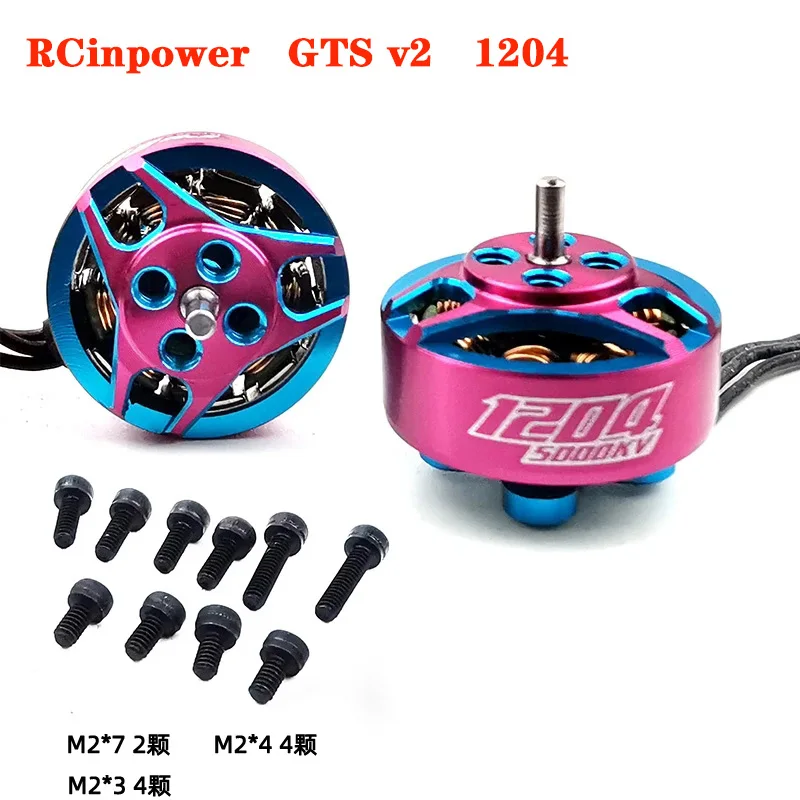 NEW RCinpower GTS 1204 V2 5000KV mini Brushless Motor 1.5mm 3-4S 6g ...