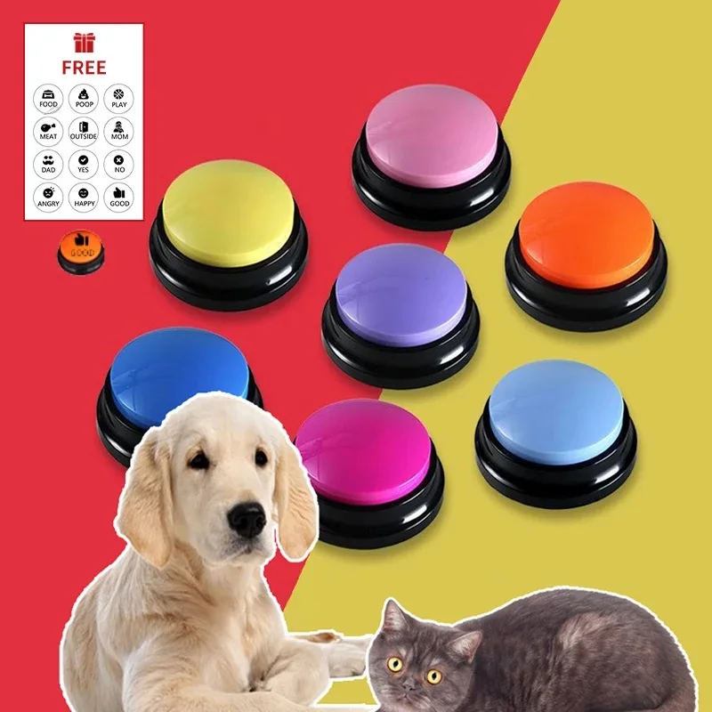 Interactive-Dog-Toys-Recordable-Talking-Button-Phonograph-Answer ...