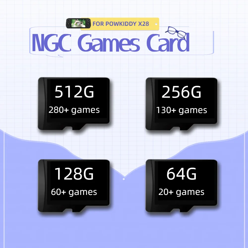 Powkiddy-tarjeta-de-juegos-X28-NGC-Plus-Flip-TF-Box-Memoria ...