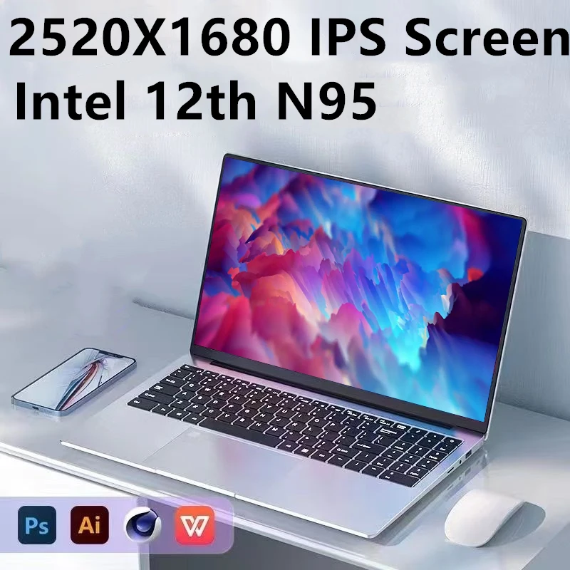 CARBAYTA-Intel-N95-Laptop-16-Inch-8G-16G-32G-RAM-Office-Learning ...