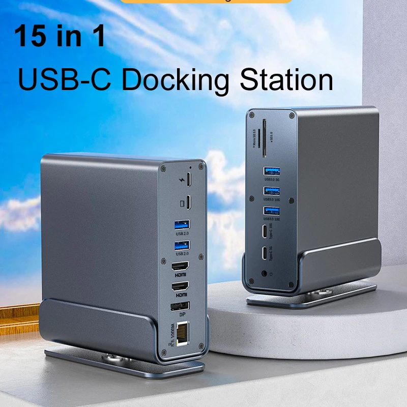 15-in-1-USB-C-Docking-Station-PD-100W-Fast-Charging-Charger-PC-Host-USB ...
