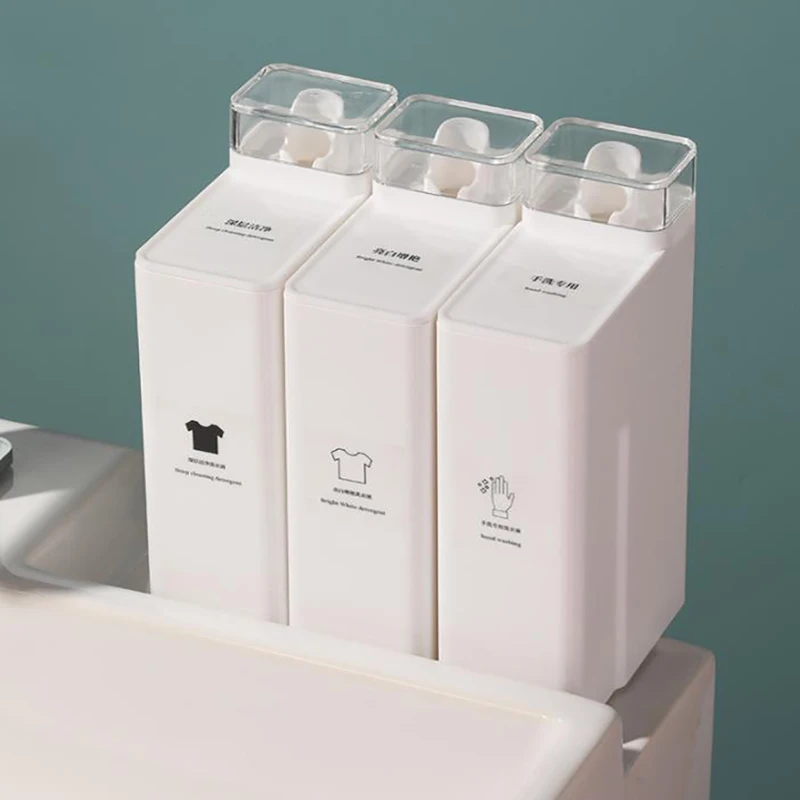 New 1000ml Laundry Detergent Empty Bottles Large Capacity Softener ...