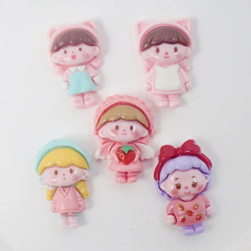 10PCS/100pcs Girls Series Resin Patch Accessories DIY Resin Crafts ...