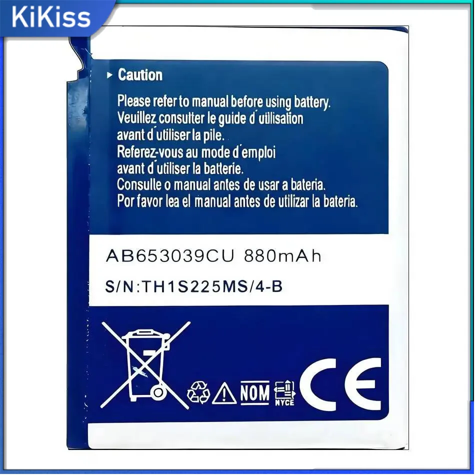 Phone Battery AB653039CE AB653039CU For Samsung S7330 F609 E958 U900 ...
