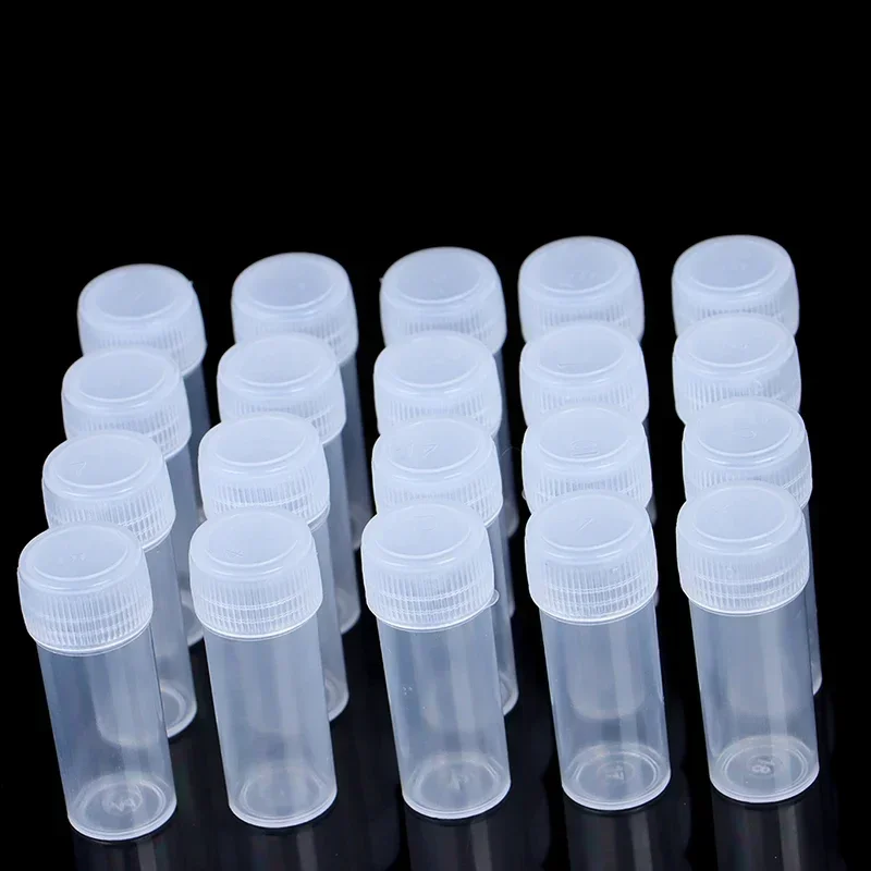 5ml Plastic Bottle Sample Jar 5g Small Barrel Vials Medicine Pill ...