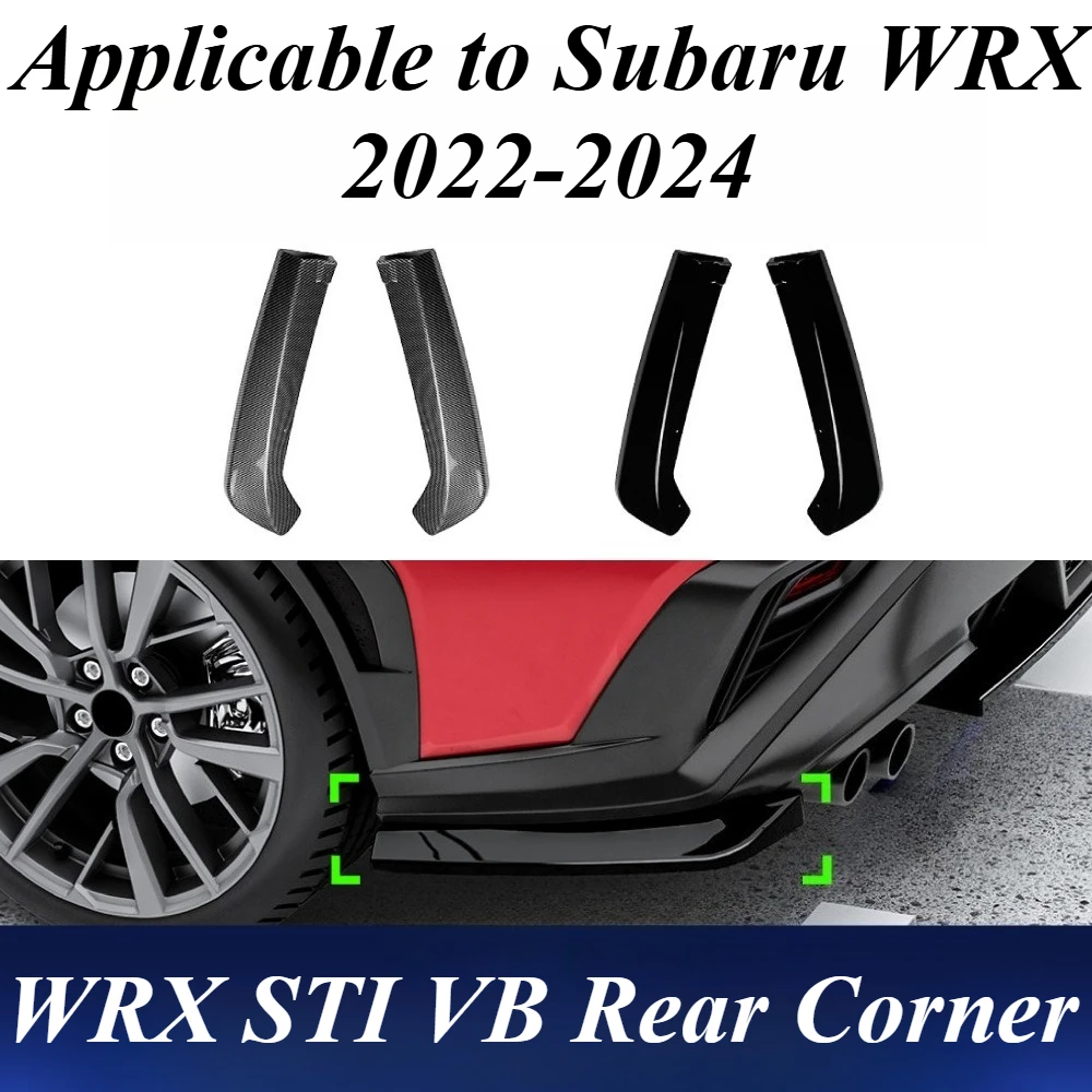 For Subaru WRX STI VB 2022 2023 2024 Rear Bumper Corner Diffuser Side ...