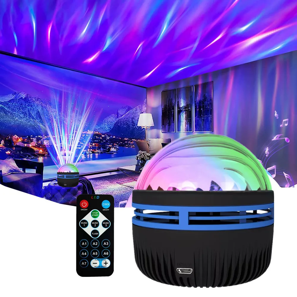 LED Starry Galaxy Projector Light RGB Smart Remote Control Star Aurora ...