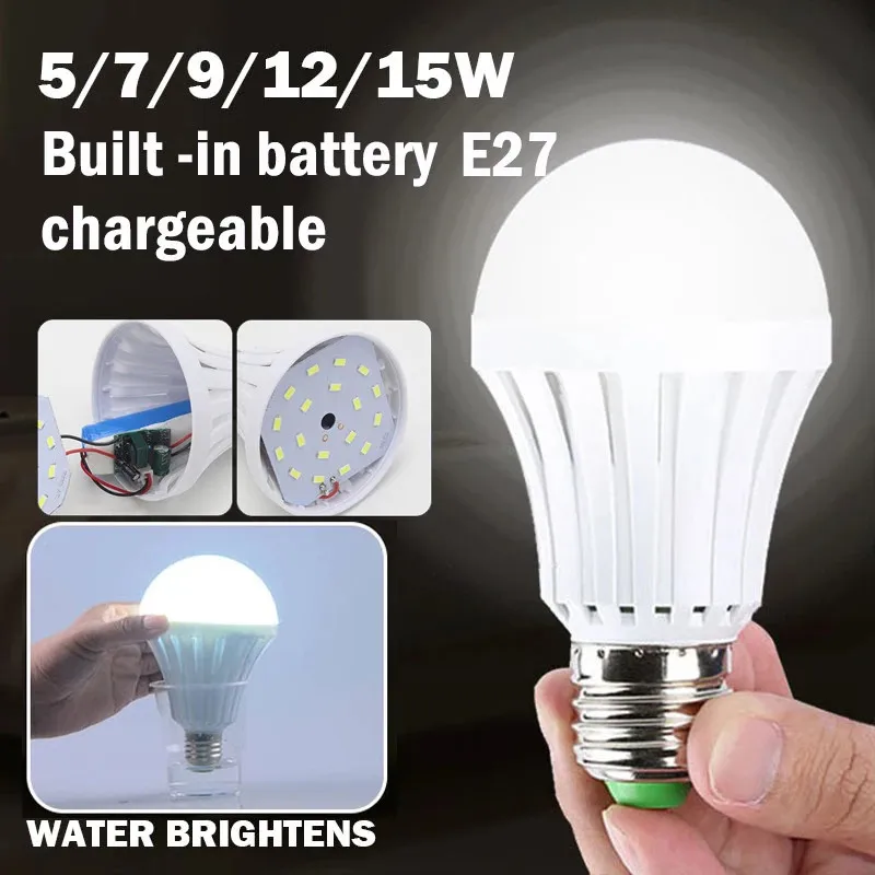 Rechargeable-Emergency-Led-Light-Bulb-9-12-15w-Light-Bulb-Water ...