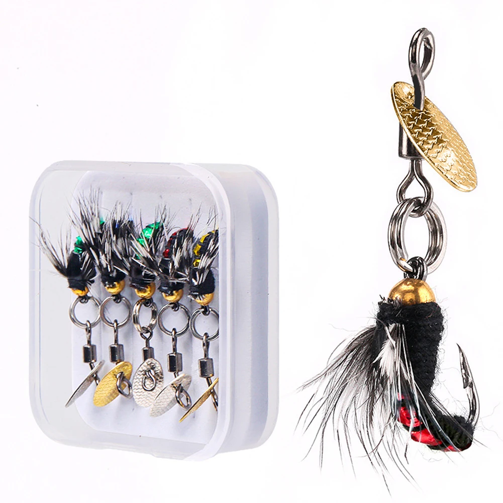 5pcs-Fly Hooks Flies Insect Lures Bait/Fly Fishing Decoy Biomimetic ...