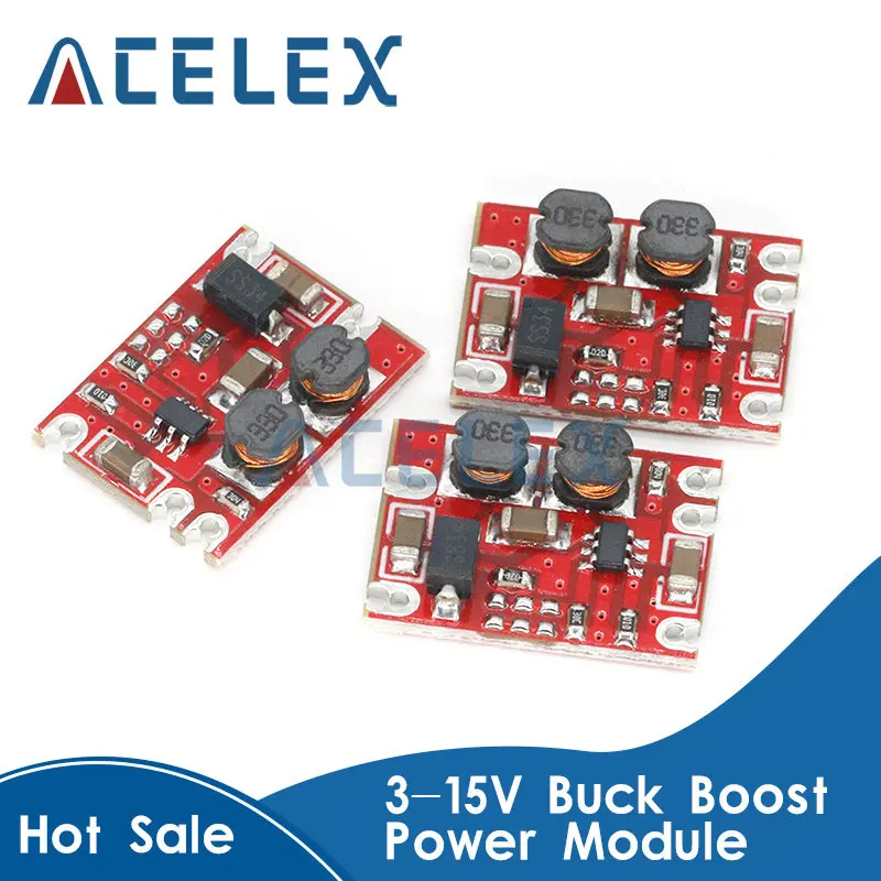 DC-DC Automatic Buck Boost Power Module Step Up and Down Board Input 3V ...