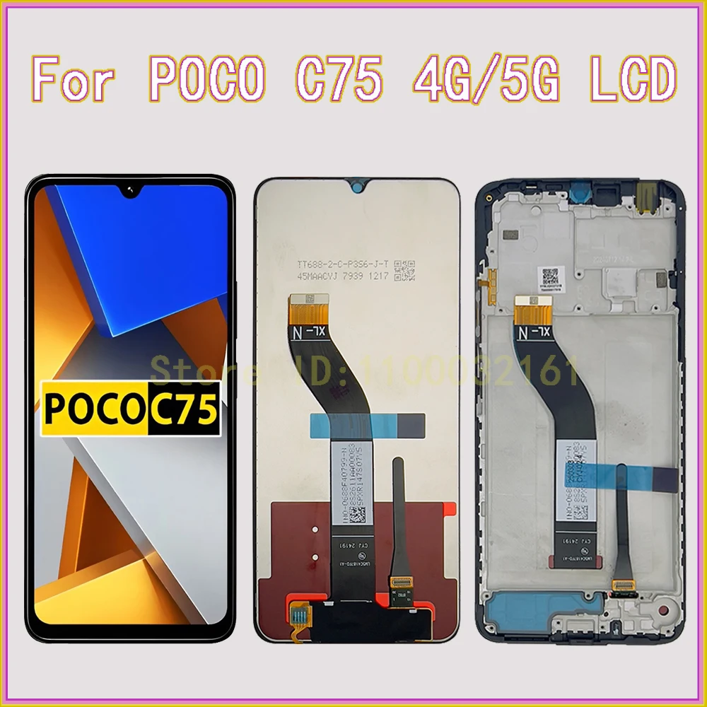 Pantalla LCD IPS de 6,88 pulgadas para Xiaomi POCO C75 5G MZB0IDJIN ...