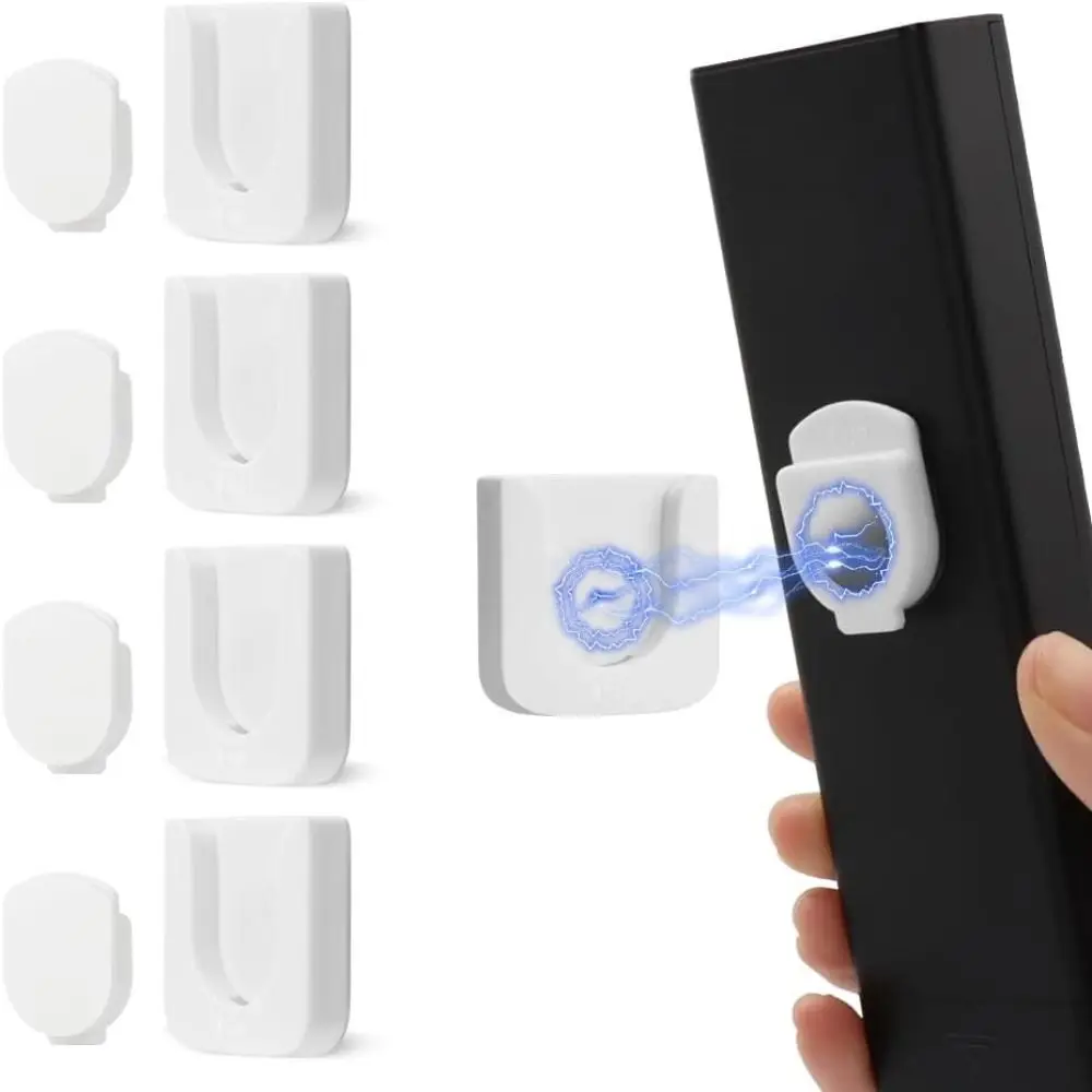 4Pcs-Wall-mounted-Magnetic-Remote-Control-Holder-Strong-Self-Adhesive ...