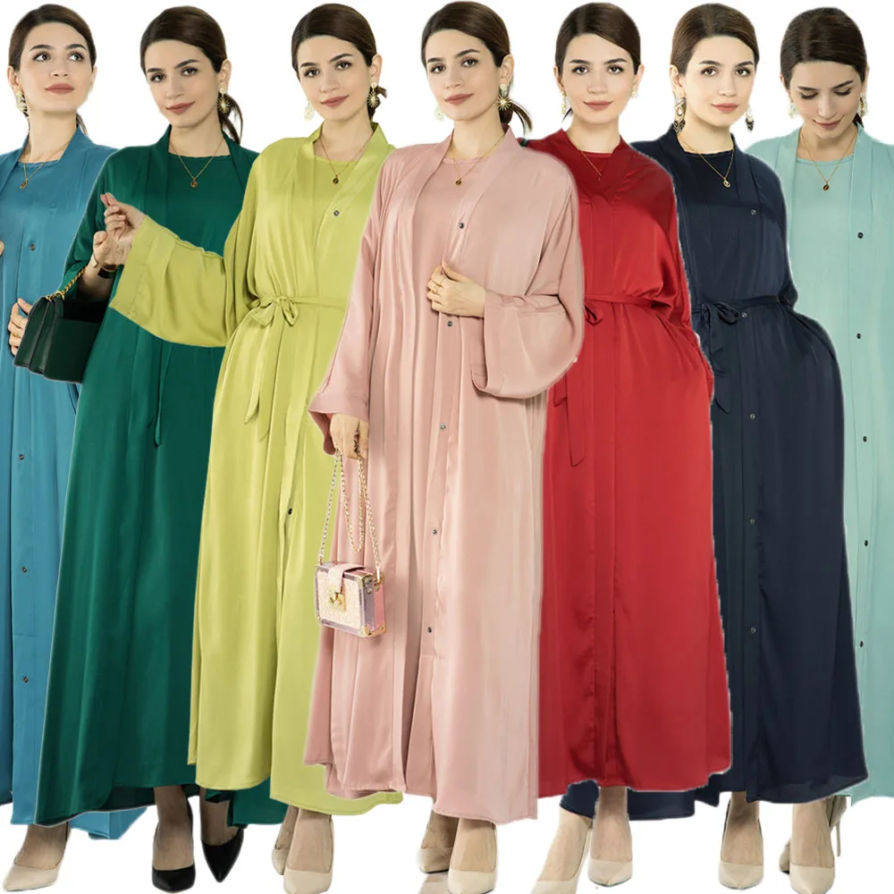 2-Piece-Abaya-Dress-Set-Morocco-Muslim-Abayas-Women-Kaftans-Evening ...