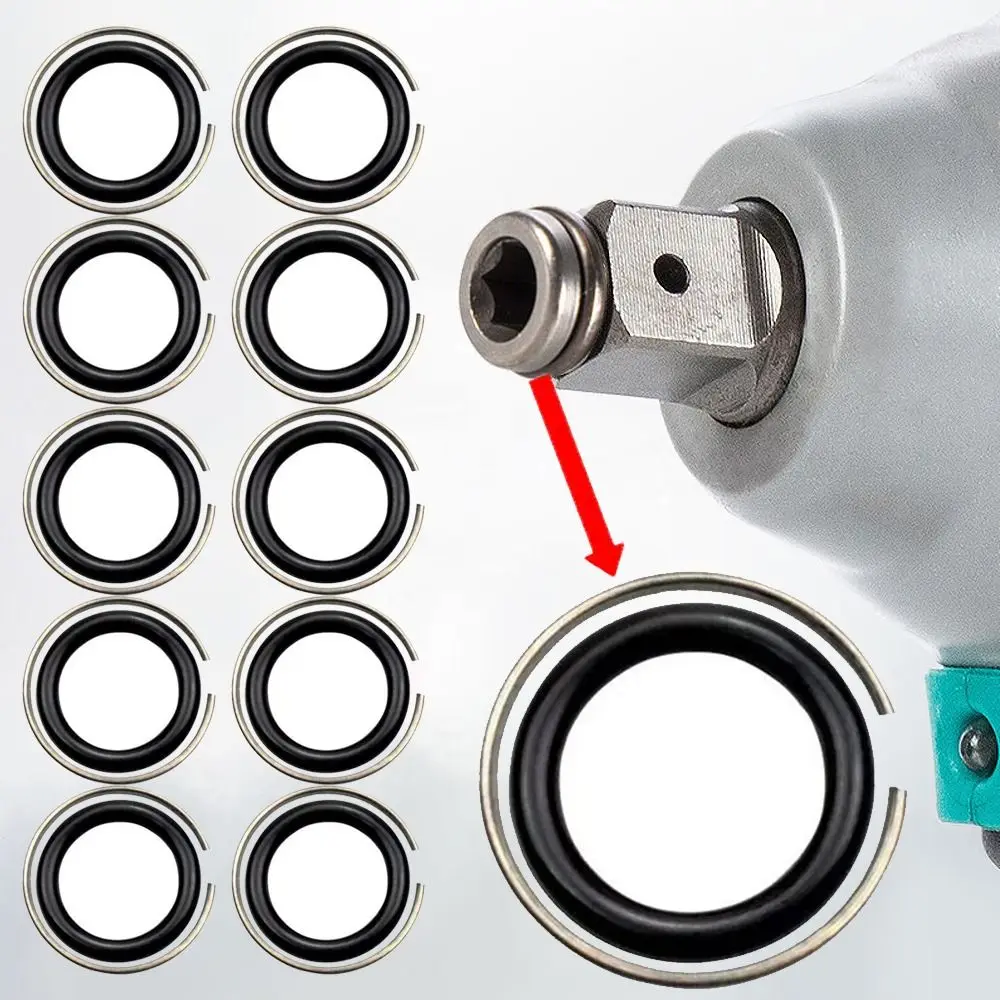 10Pcs-1-2-inch-Retaining-Ring-Clip-With-O-Ring-Socket-Impact-Wrench ...