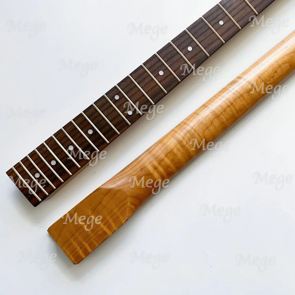 9.5 Inch Radius 22 Fret Tele Roasted Tiger Flame Maple Electric Guitar ...