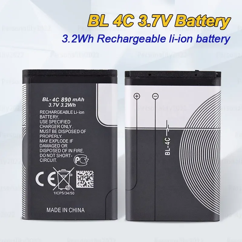 BL-4C-Battery-890mAh-Bl4c-Rechargeable-Lithium-ion-Batteries-for-Nokia ...