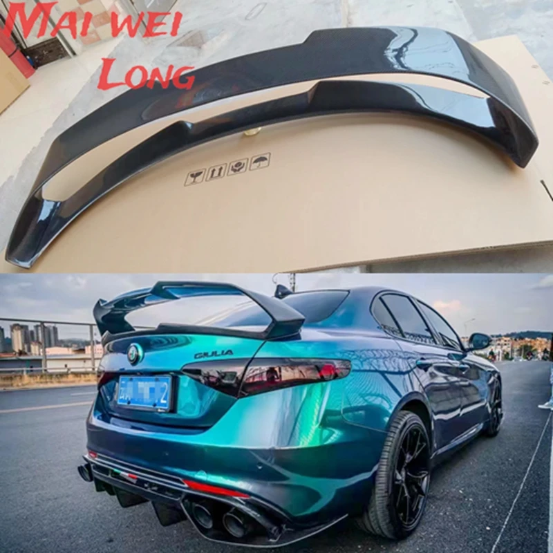 For-Alfa-Romeo-Giulia-2015-2019-high-quality-Carbon-Fiber-rear-boot ...