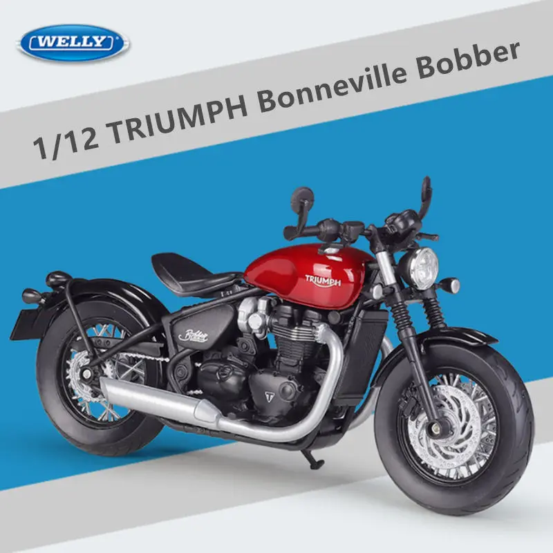 WELLY-Triumph-Bonneville-Bobber-Modelo-De-Motocicleta-Liga-De-Corrida ...