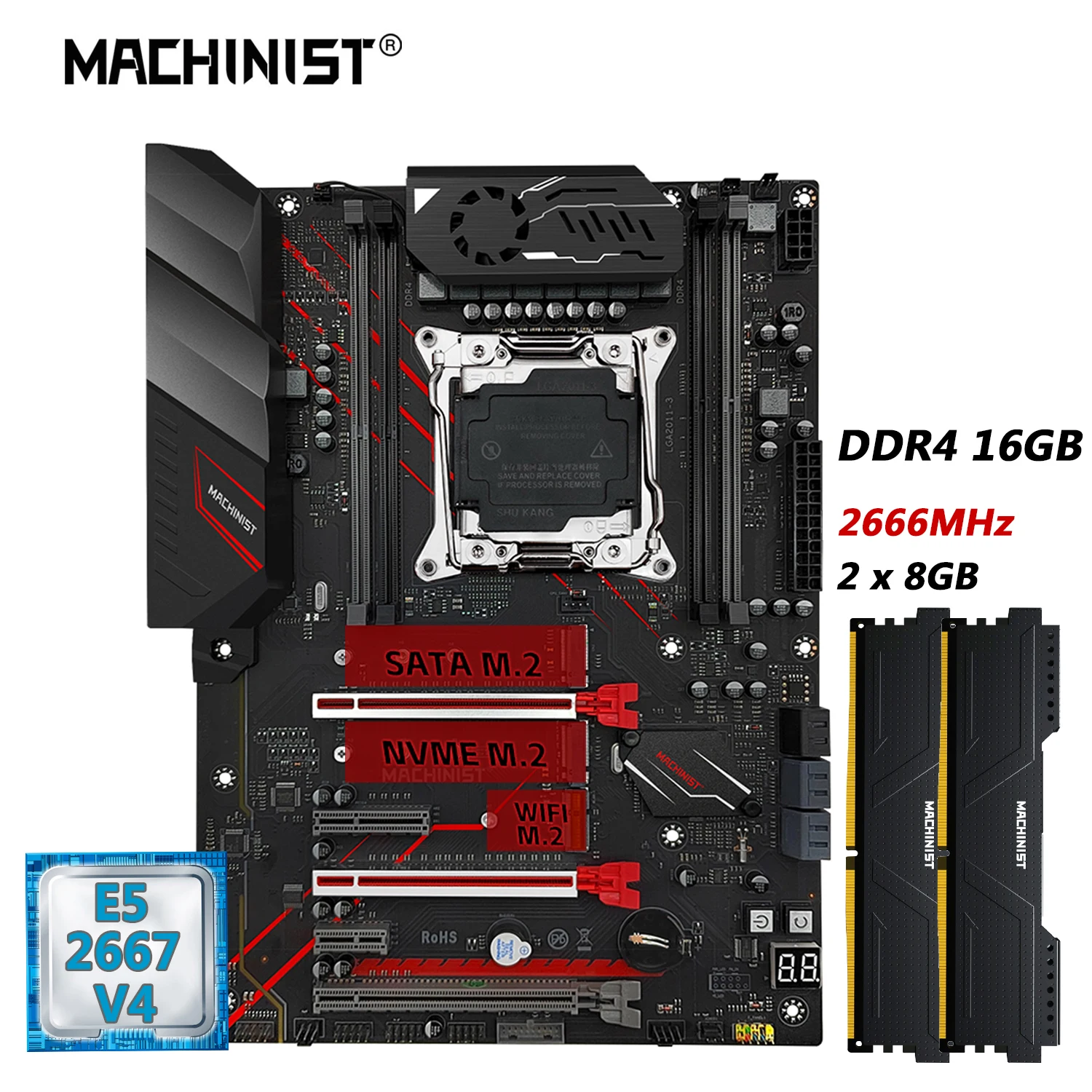 MACHINIST-X99-Motherboard-Combo-LGA-2011-3-Xeon-E5-2667-V4-Kit-CPU-DDR4 ...