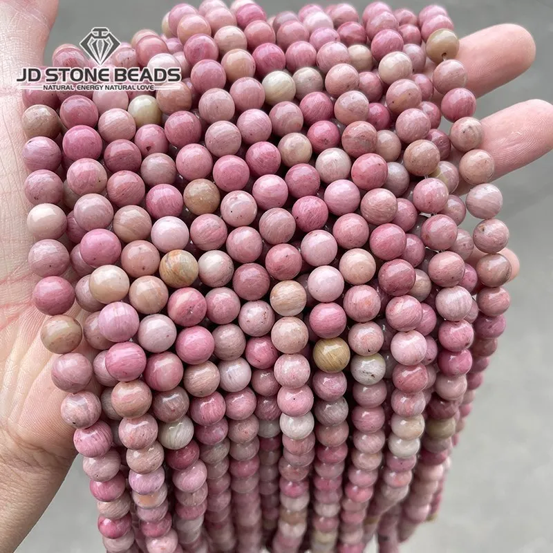 5A-Natural-Stone-Red-Rhodonite-Round-Loose-Beads-4-6-8-10-12MM-Fit-DIY ...