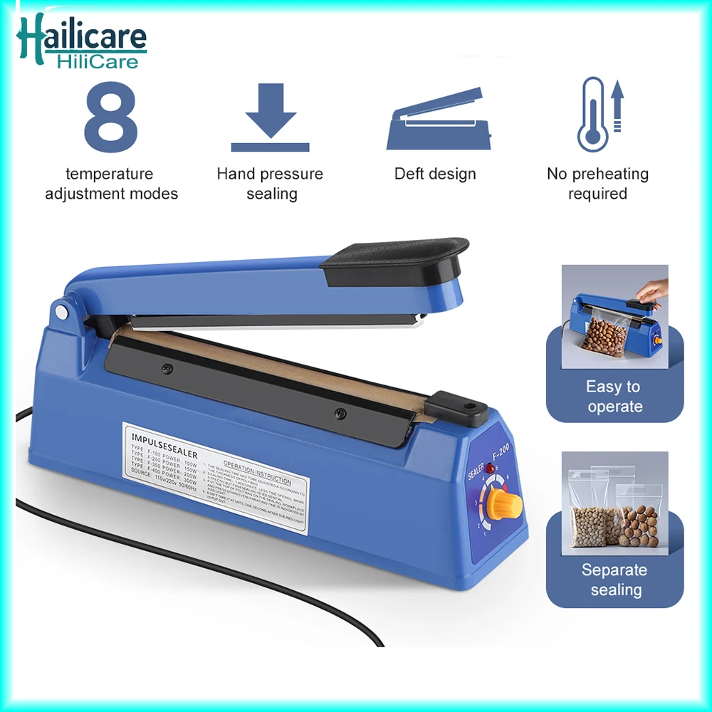 Electric Heat Bag Sealing Machine Portable Plastic Bag Sealer Hand ...
