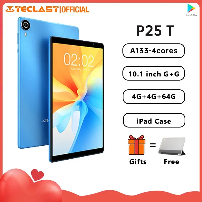Teclast P25T Allwinner A133 Quad Core 4GB RAM 64GB ROM 10.1 Inch Android 12 Tablet Limited Time ...