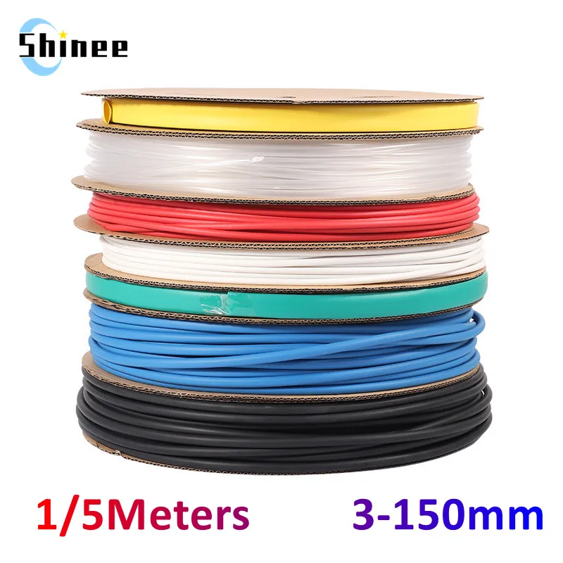 1/5m Heat Shrink Tube Wires Shrinking Wrap Tubing Wire Connect Cover ...