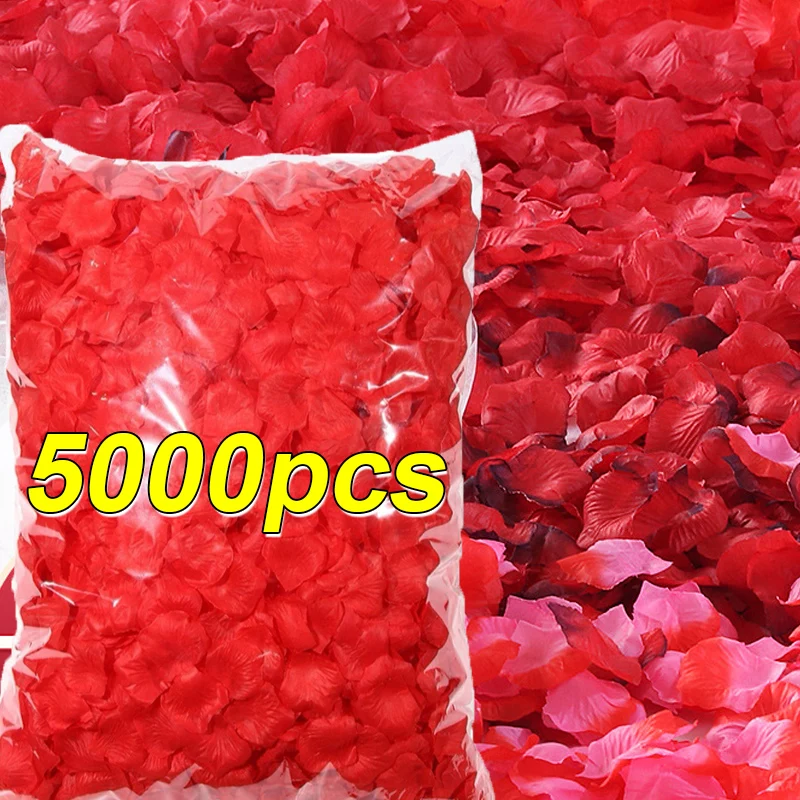 Wholesale Artificial Silk Rose Petals Colorful Red Black Simulation ...