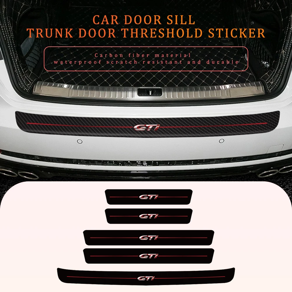 For-Peugeot-GTI-1-4pc-Car-Door-Threshold-Trunk-Sill-Sticker-Auto ...