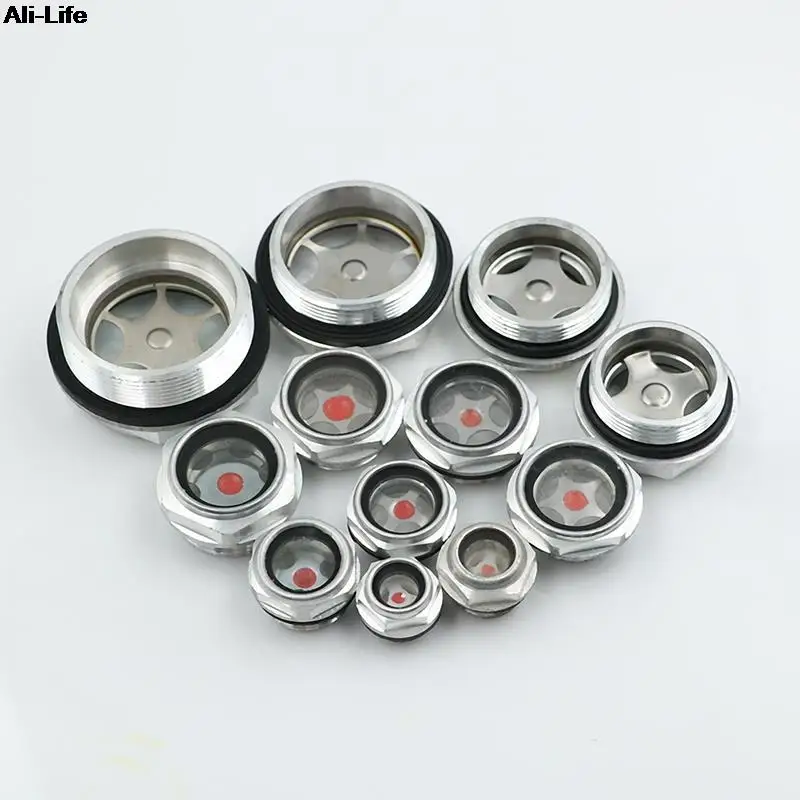 Compresor-de-aire-de-Metal-roscado-macho-de-16mm-48mm-Visor-de-nivel-de ...