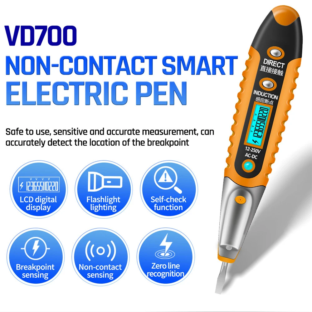MultiDigital Tester Pen Electricity Measurement Pen Non contact ...