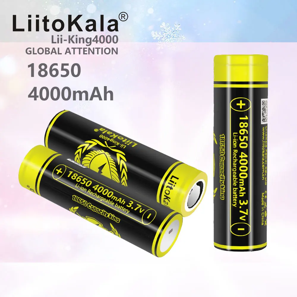 1-20pcs-LiitoKala-Lii-King4000-Highest-Capacity-18650-4000mAh-battery ...
