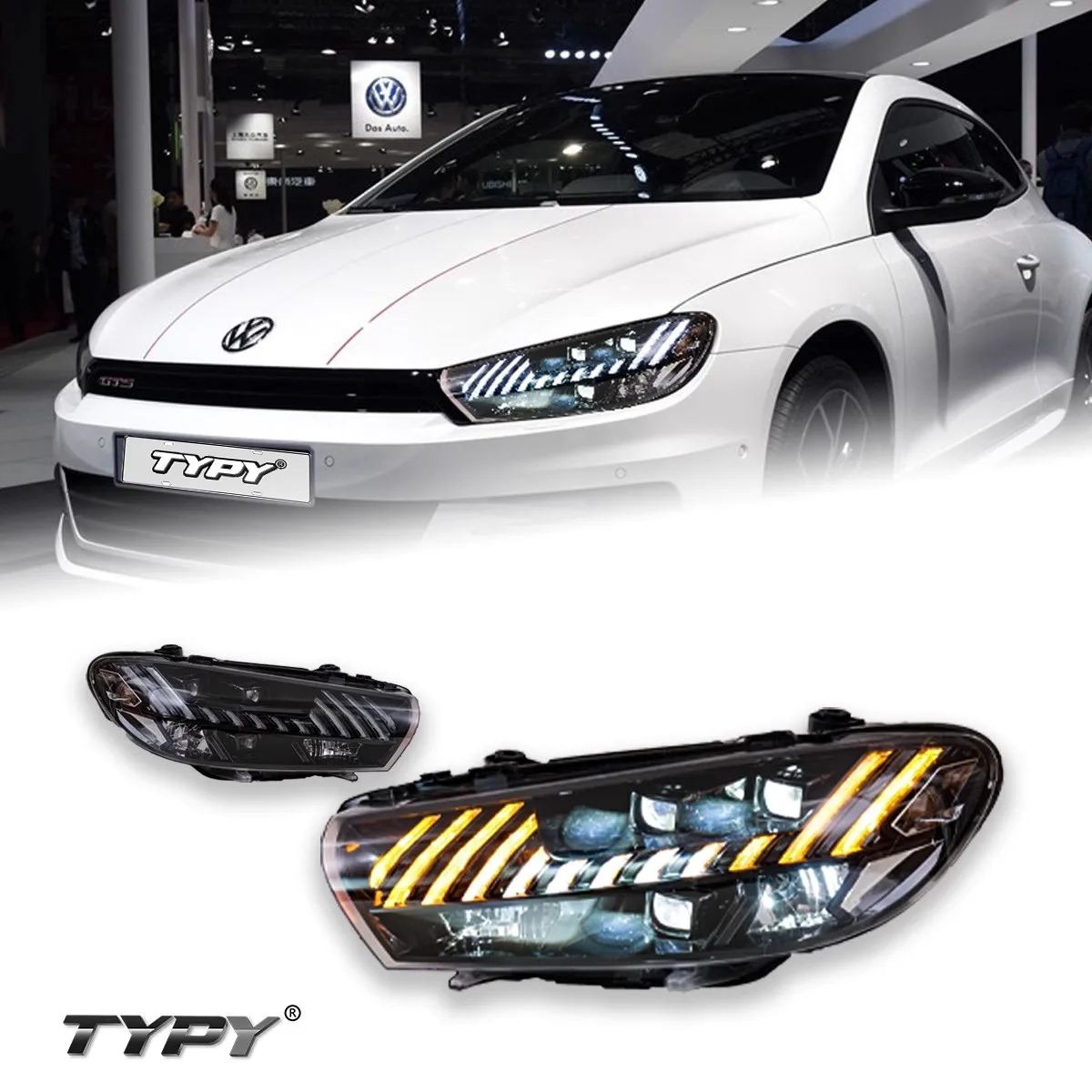TYPY Car Lights For VW Scirocco Headlight LED Projetor head Lamp ...