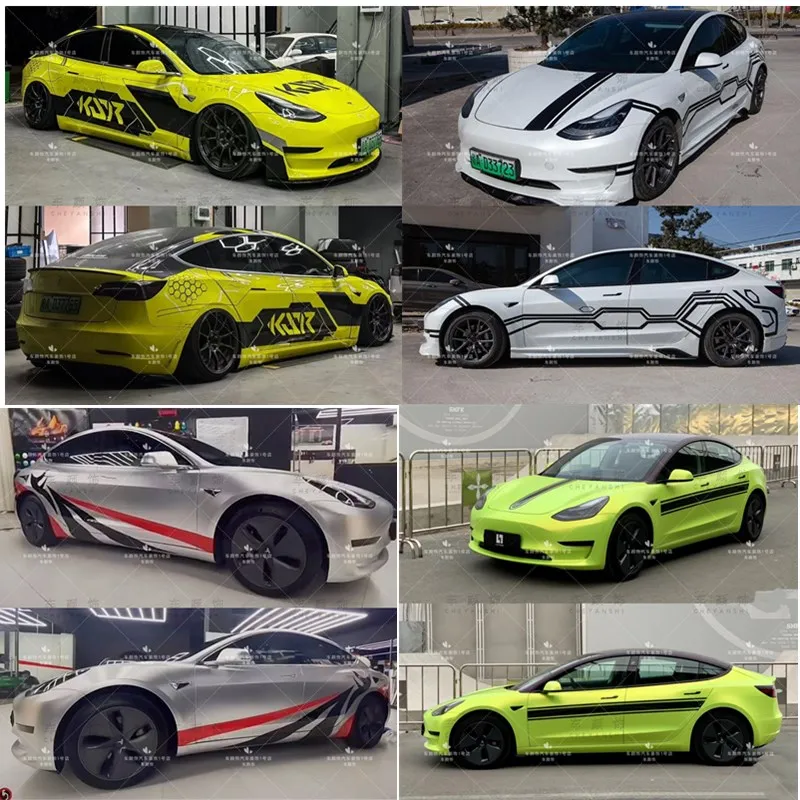 New-car-sticker-FOR-Tesla-Model-Y-Model-3-body-customization-fashion ...