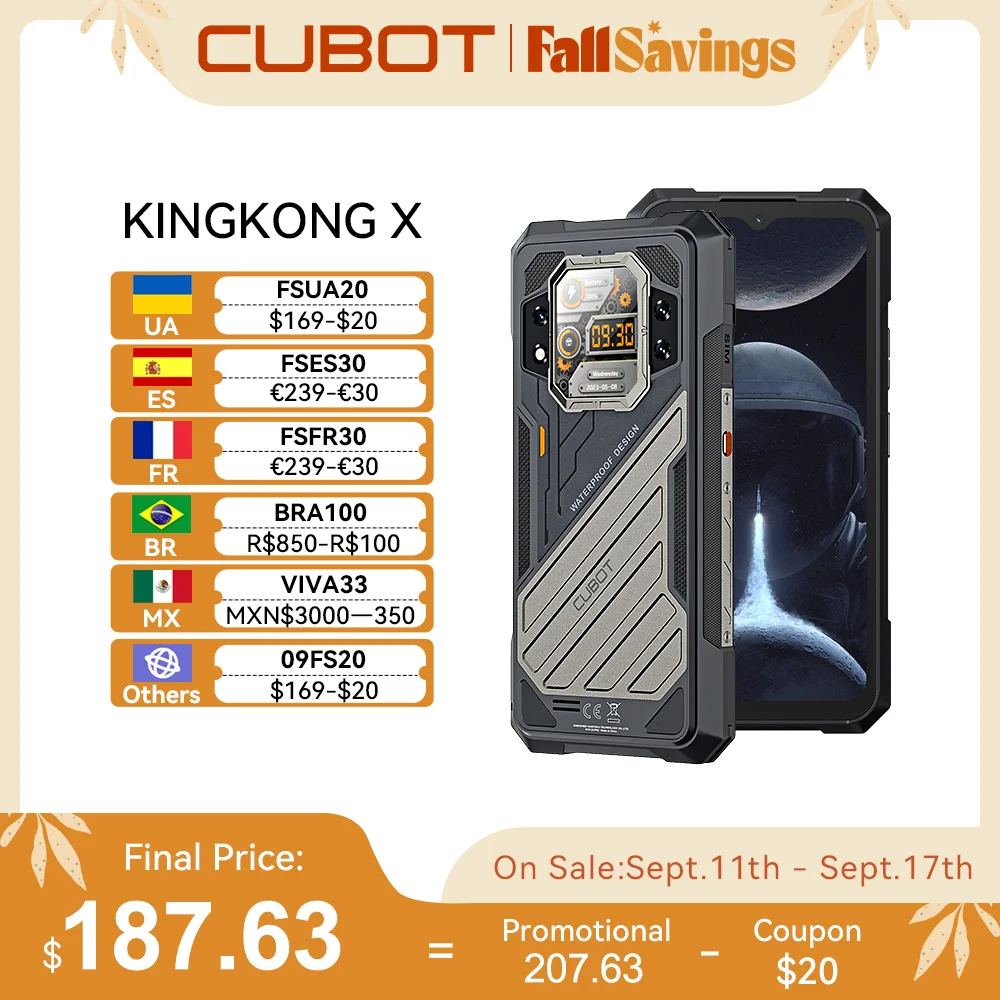 World-Premiere-CUBOT-KINGKONG-X-Rugged-Smartphone-5G-32GB-RAM-16GB-16GB ...