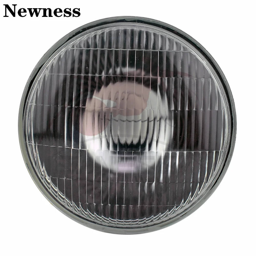7 Inch 7“ Motorcycle (H4 SOCKET) Glass Lens Multi Reflective Insert ...