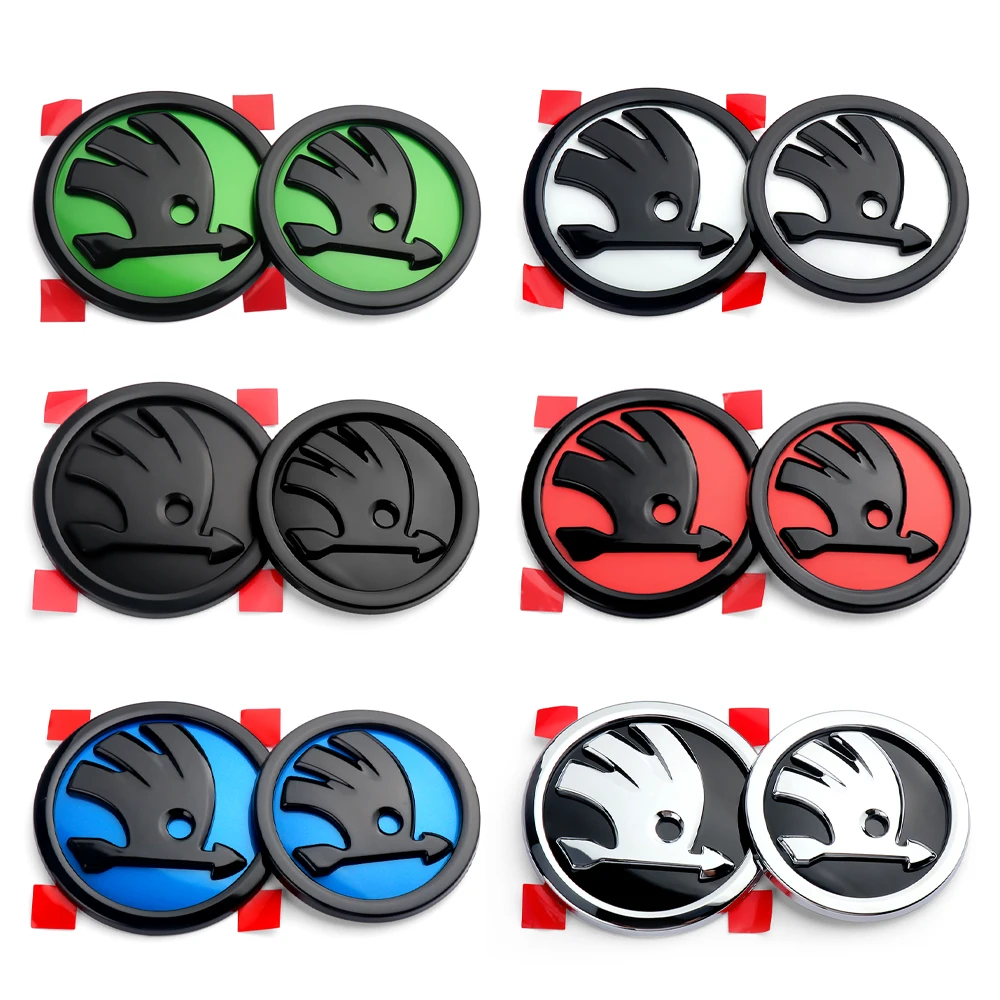 2pcs-Car-Front-Hood-Badge-Rear-Trunk-Emblem-Replacement-Sticker-for ...