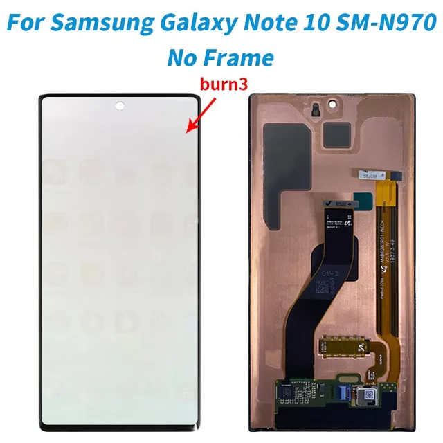 Original AMOLED Note10 lcd For Samsung Galaxy Note 10 Lcd N970 N970F N9700 Display+Touch Screen ...