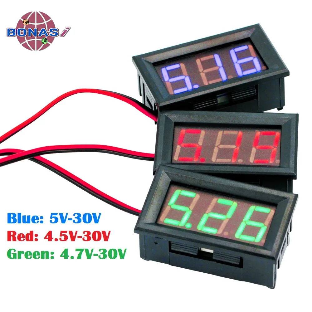 Mini-Digital-DC-Voltmeter-0-56inch-LED-Panel-DC-4-5-30V-Amp-Volt ...